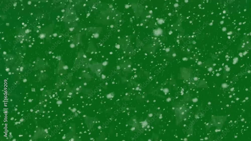 Vidéo Stock snowfall overlay with green screen,winter, falling snow ...