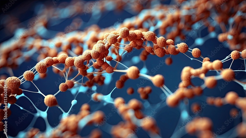 Protein atomic scale micro particles dna dnr atoms microscope molecular level proteins fats ...