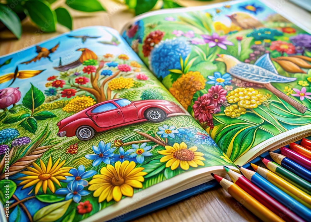 Free Printable Kids Coloring Book PDF: Animals, Flowers, Cars, Easy ...