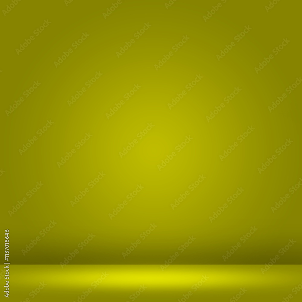 Render stage 3d background gradient products display yellow color with ...