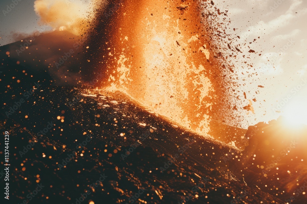 Photo & Art Print Exploring the impact and dynamics of volcanic ...