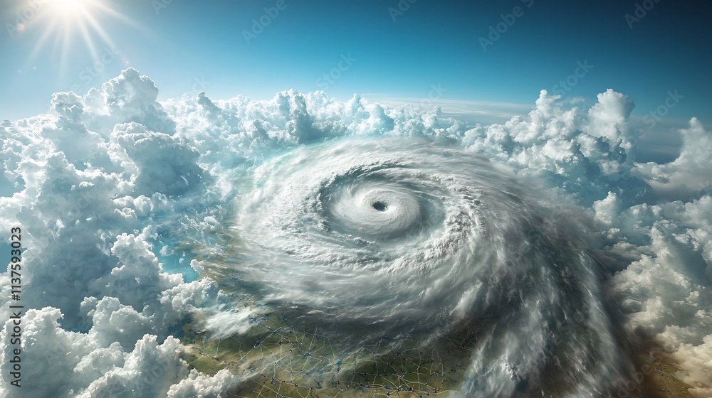 Detailed hurricane trajectory map integrated with a virtual twin for ...