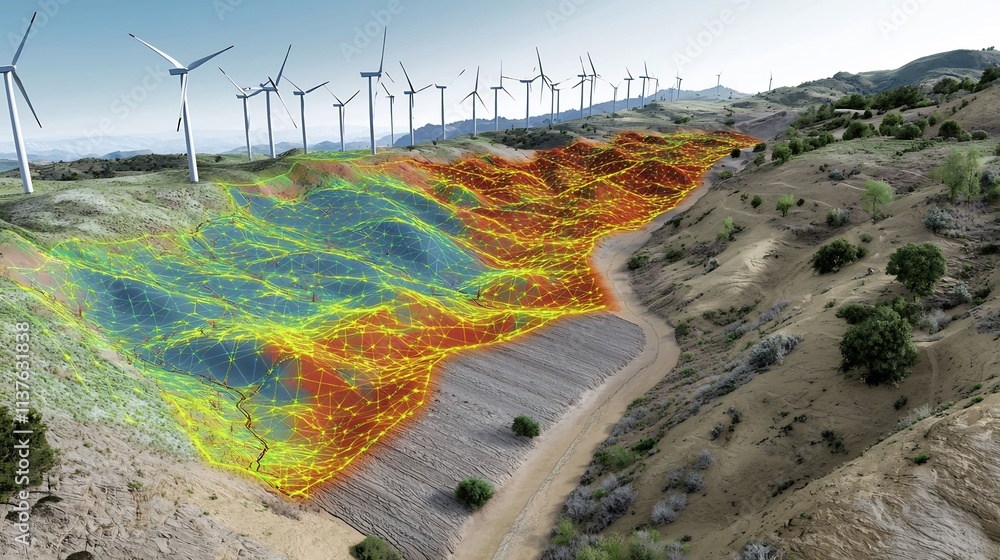 A comprehensive renewable energy potential map featuring a virtual twin technology that ...