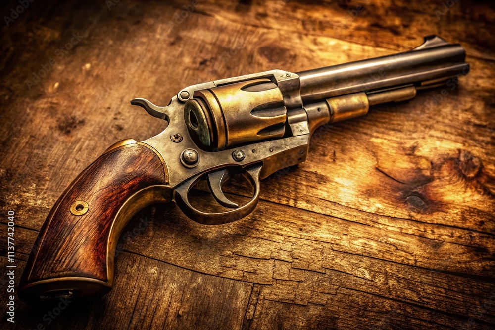Vintage Gun Photography: Antique Firearms, Old West Revolver, Classic ...