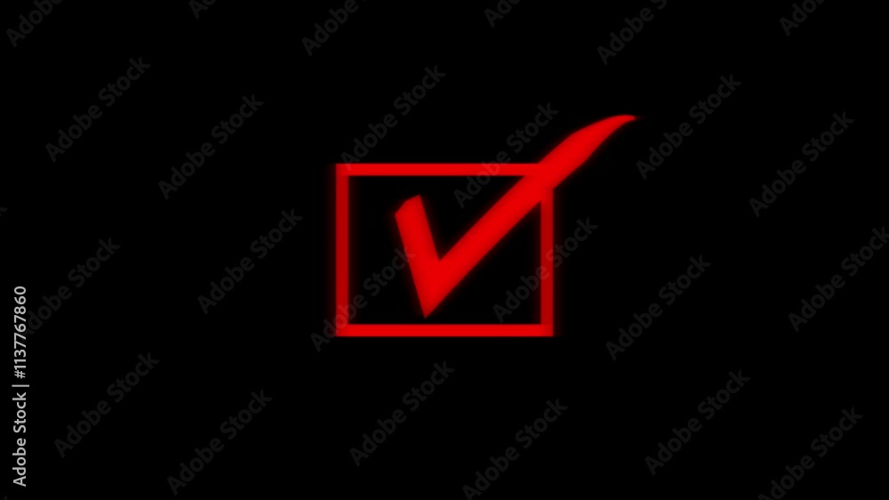 Animation of the green circle check mark icon. Smooth and simple ...