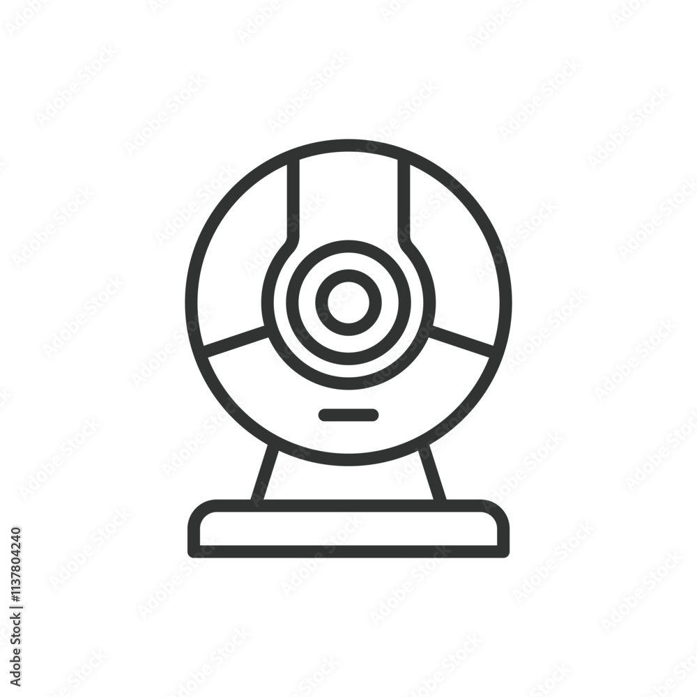 Web camera, icon in line design. Web camera, webcam, video call ...