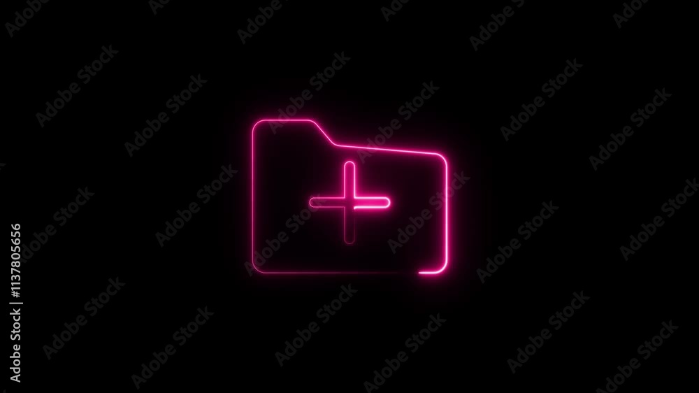 Neon New folder file sign. Copy document. Add attach create folder make ... Neon New folder file sign. Copy document. Add attach create folder make ...