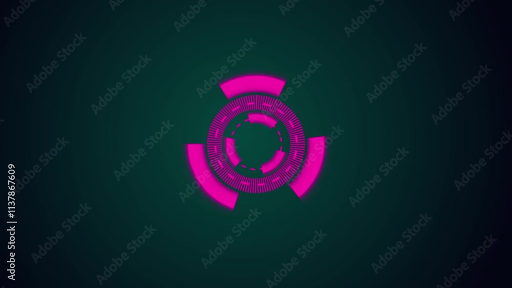 Set of futuristic radial graphic elements. gradiant ramp background ...