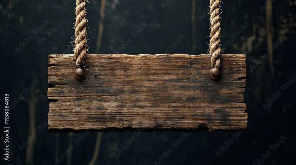 3d wood texture sign board. Wooden plank frame for saloon. Realistic ...