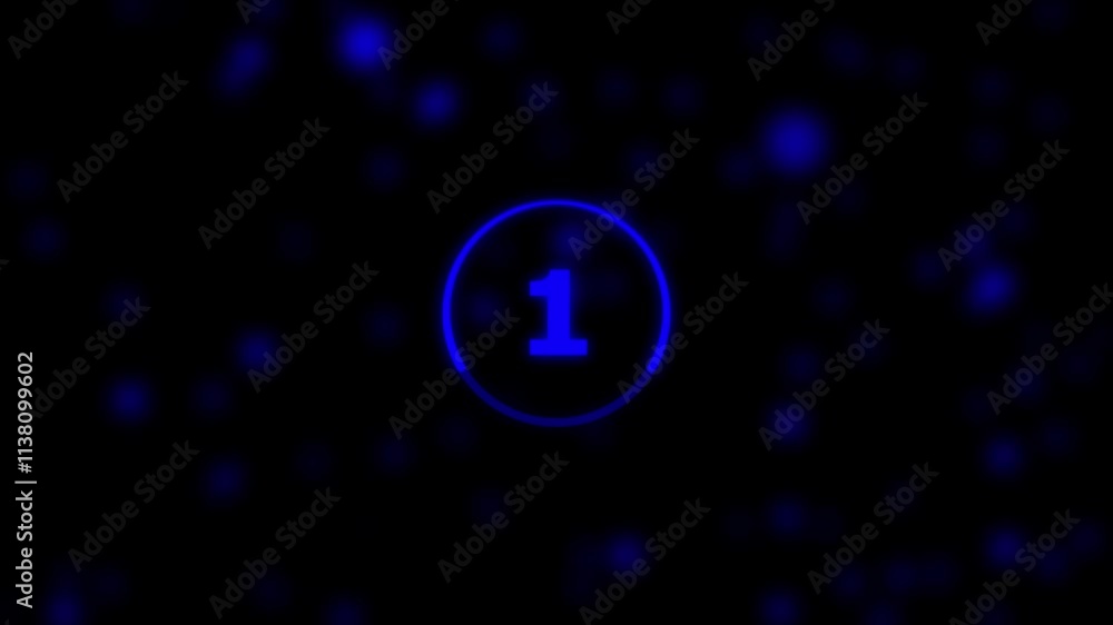 5 second timer countdown animation from 5 to 0 seconds.Perfect for ...