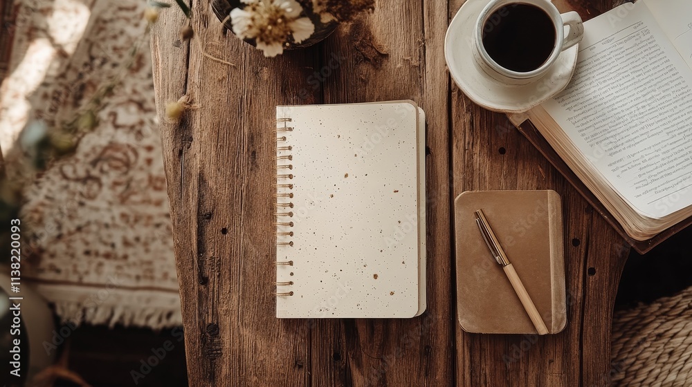 Motivational ADHD daily planner design in aesthetic beige tones ...