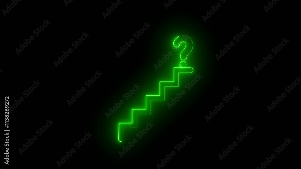 4K On Alpha Question Marks Rising Question Mark Particles Background ...