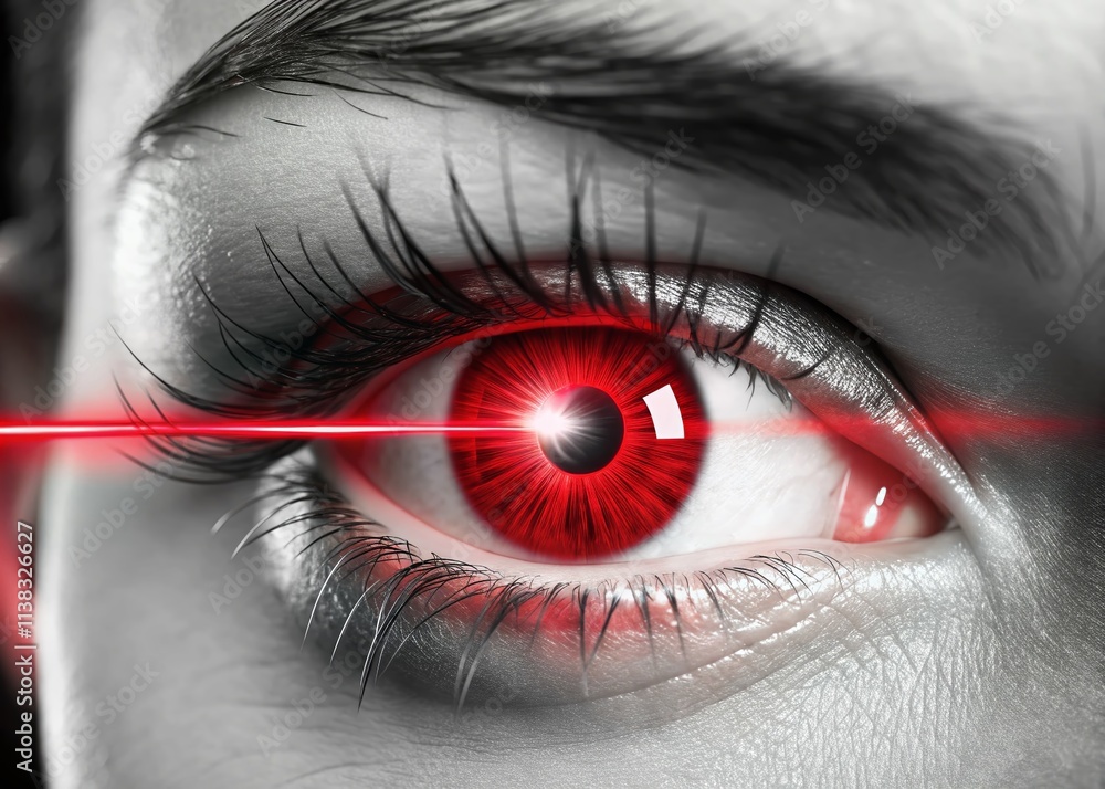 Laser Eye Surgery, Bokeh, Red Laser, Ophthalmic Procedure, Eye ...