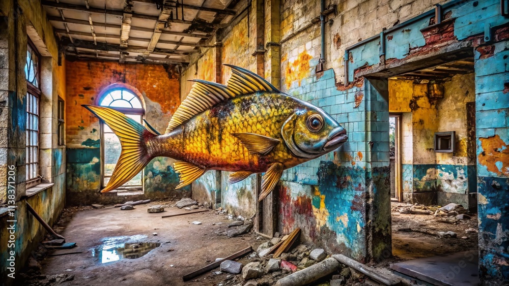 Stockillustratie Printable Fish Shapes: Urban Exploration Photography ...