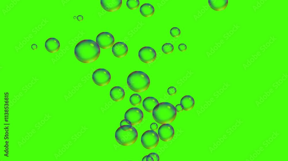 Realistic Bubble Green Screen: Enhance Your Videos, Easy editable green ...