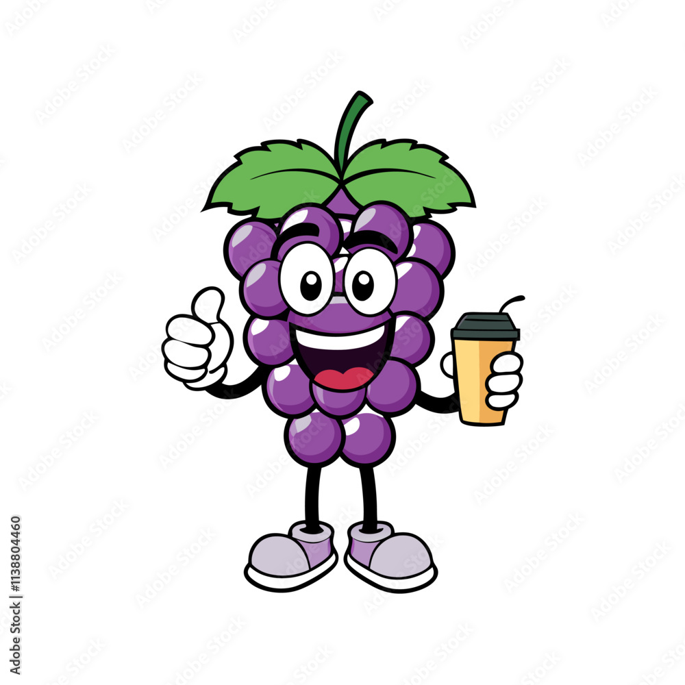 Creative Grape Mascot Logos: Coffee, Books, Gaming, Boxing & More ...