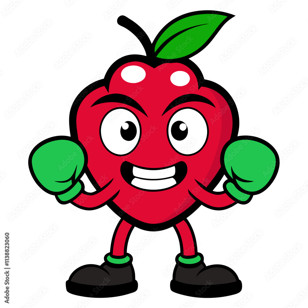 Raspberry Mascot Logo Vector: Coffee Cup, Angry, Gaming, Paint, Boxing ...