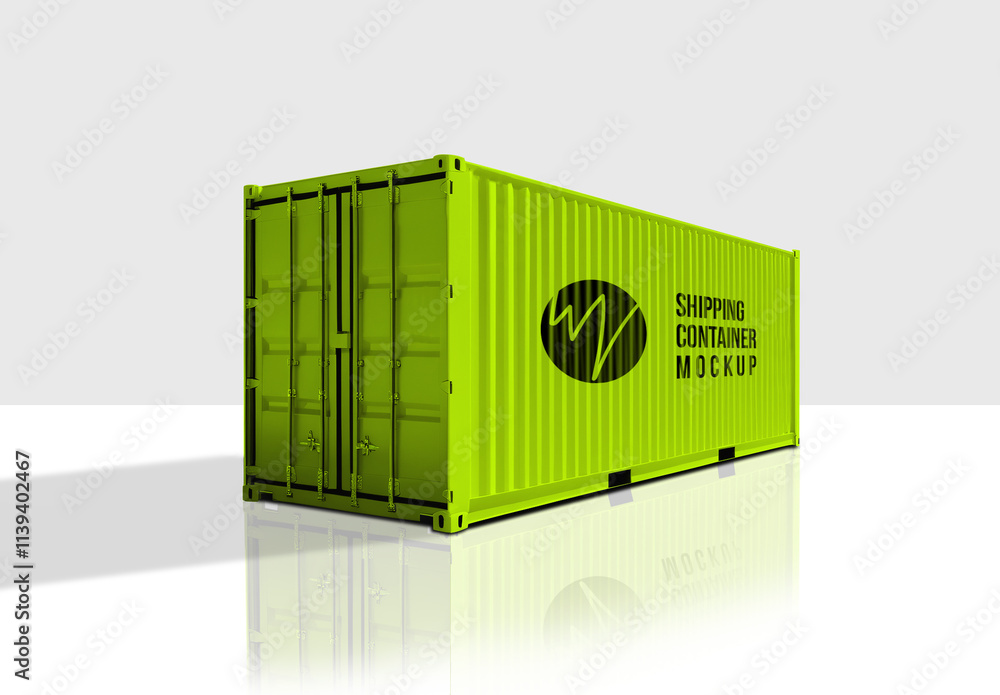 Shipping Container Mockup Design With Generative AI Stock Template ...