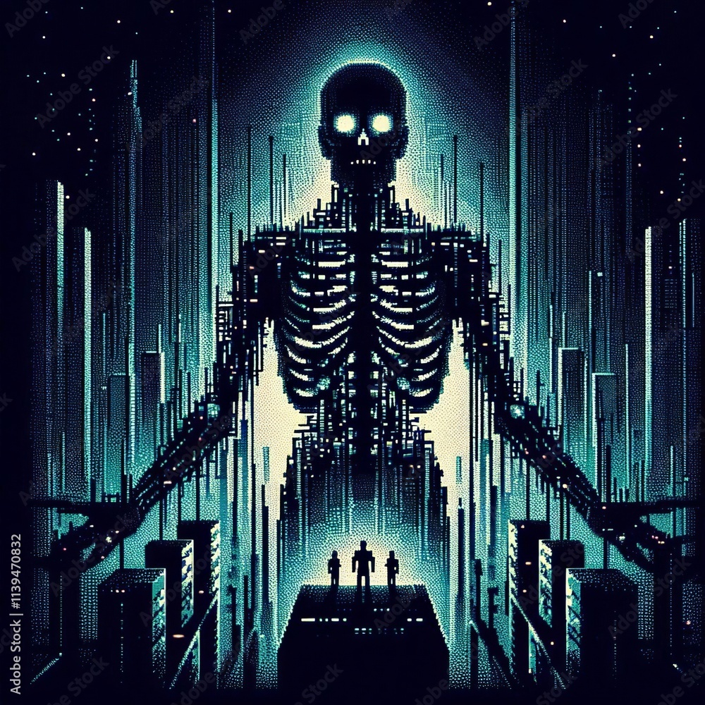 247 ASCII Animation (ASCII) A series of ASCII images that create Stock ...