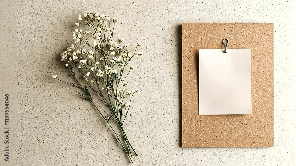 3_Handwritten Love Note with Wildflowers on Corkboard Stock 비디오 | Adobe ...
