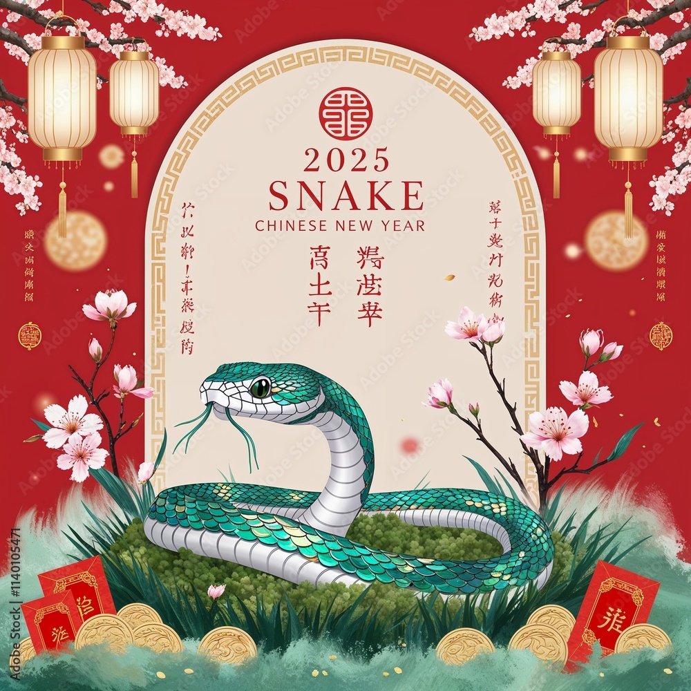 Nouvel An Chinois 2025 - Année du Serpent, célébration traditionnelle ...