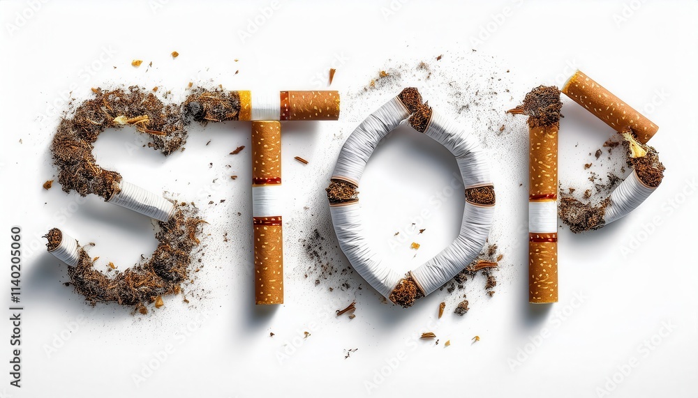 Creative Anti-Smoking Message Using Cigarette Butts to Form the Word ...