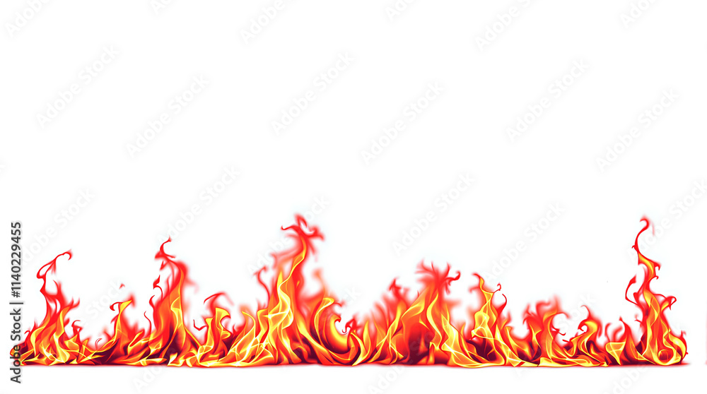 realistic 3D fire with vibrant flames,Abstract flames of a fire with ...