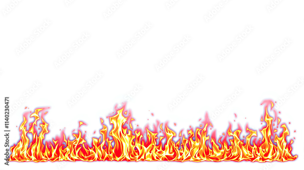realistic 3D fire with vibrant flames,Abstract flames of a fire with ...