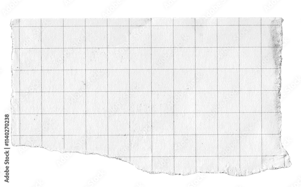 Poster torn paper vintage note grid memo black and white – Wall Art ...