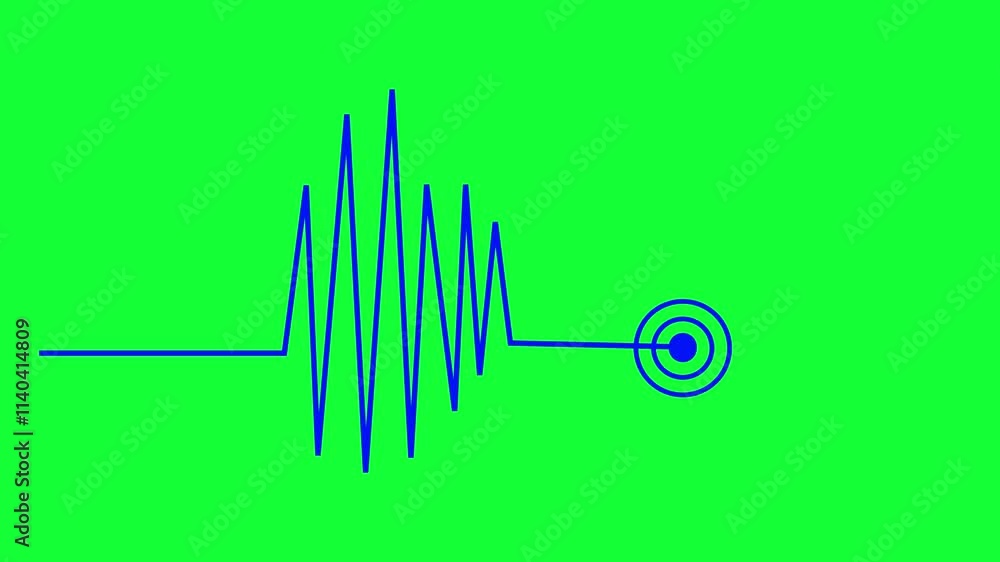 Earthquake Wave Low and Hight richter scale with Circle Vibration on ...