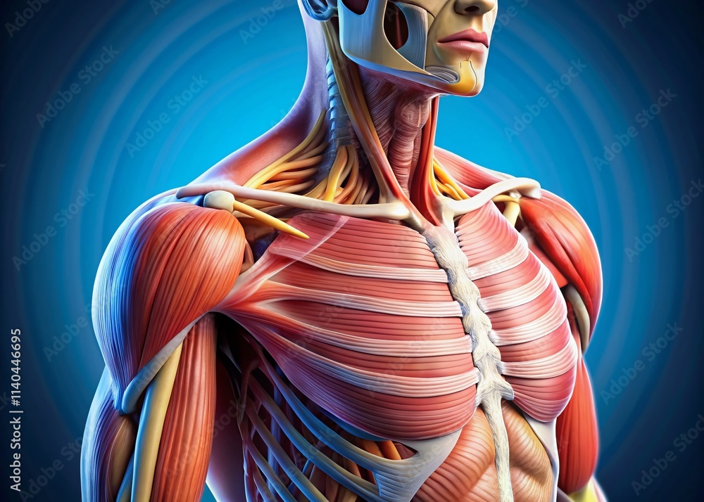Human Shoulder Anatomy Diagram, Detailed Shoulder Muscles, Scapula ...