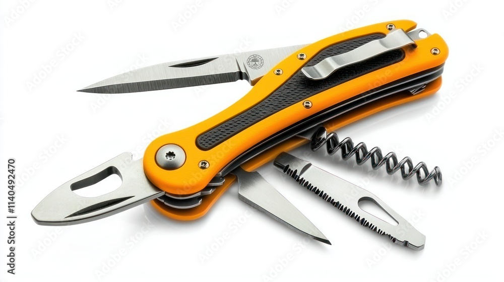 Multi-tool: An open multi-tool showing the knife, screwdriver, and ...