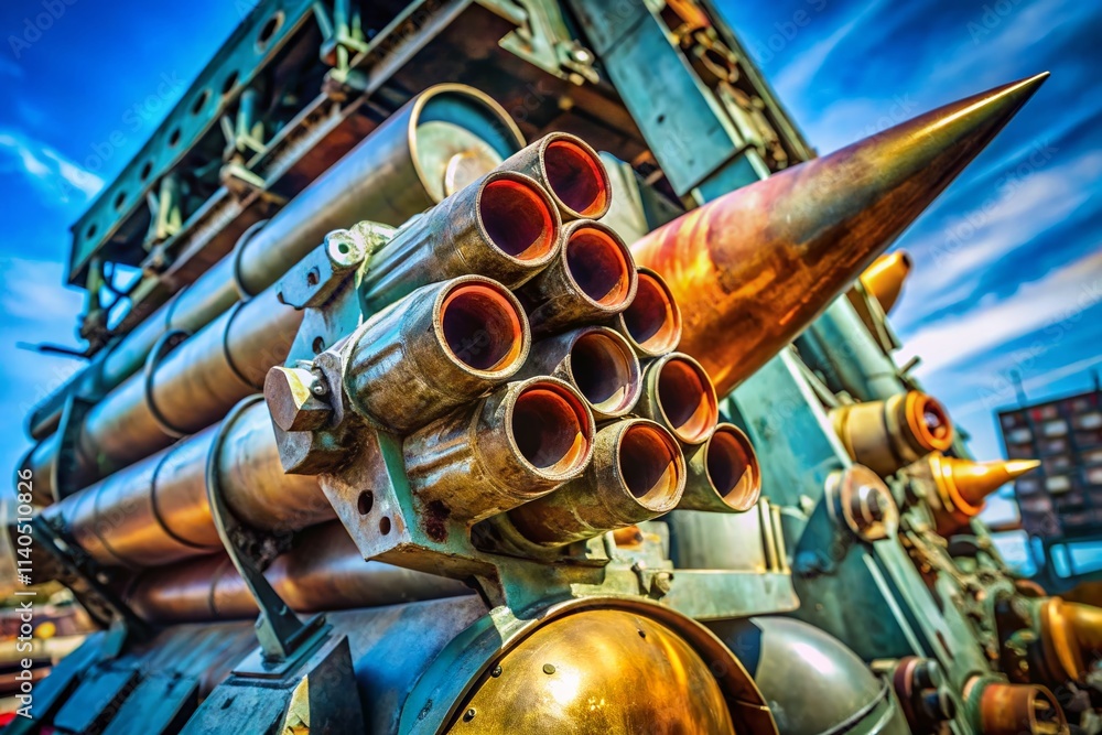 Macro Photography of Luna-M Rocket Launcher Details - Close-up Soviet ...