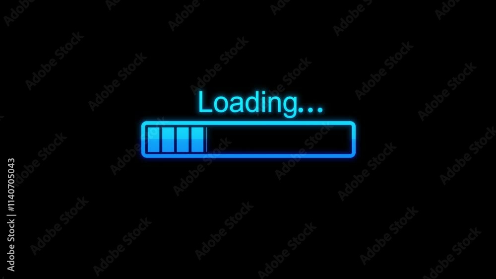 Cyberpunk Loading Progress Bar animation with glitch effect. Futuristic ... Cyberpunk Loading Progress Bar animation with glitch effect. Futuristic ...