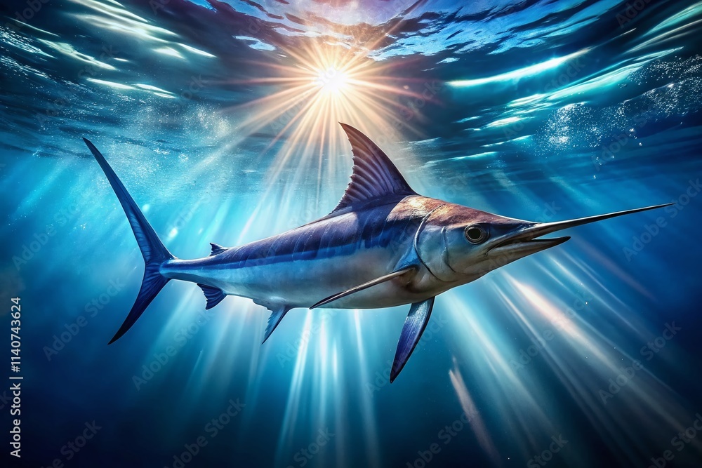 Swordfish Coloring Pages, Printable Swordfish, Swordfish Illustration ...