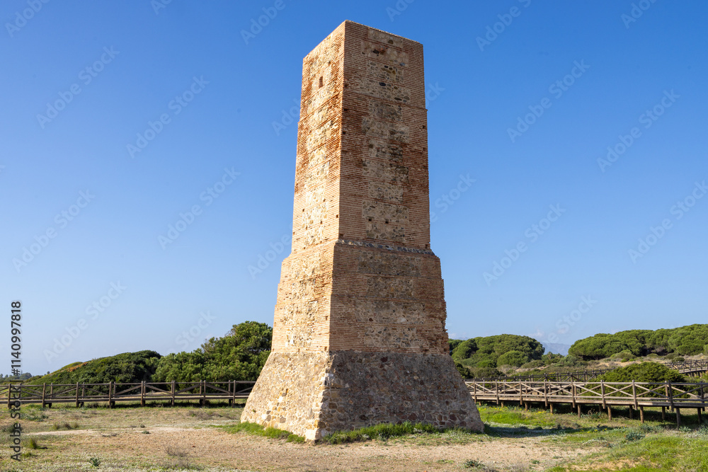 Photo of an old old tower in the town of Sitio de Calahonda in Mijas ...