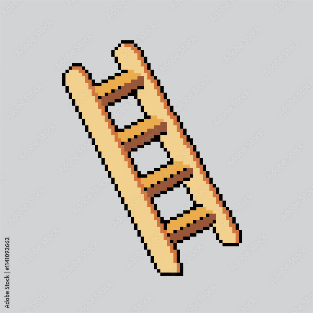 Pixel art illustration Firefighter Axe. Pixelated Red Axe. Firefighter ...