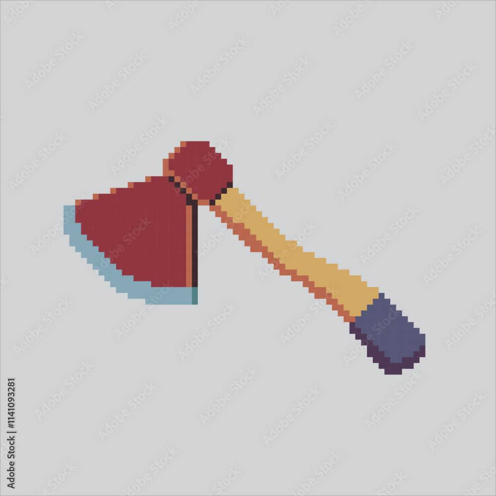 Pixel art illustration Climbing. Pixelated Firefighter Ladder ...