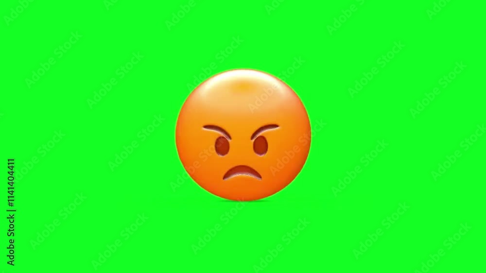 Animated colorful looping winking face emoji background for apps or ad ...