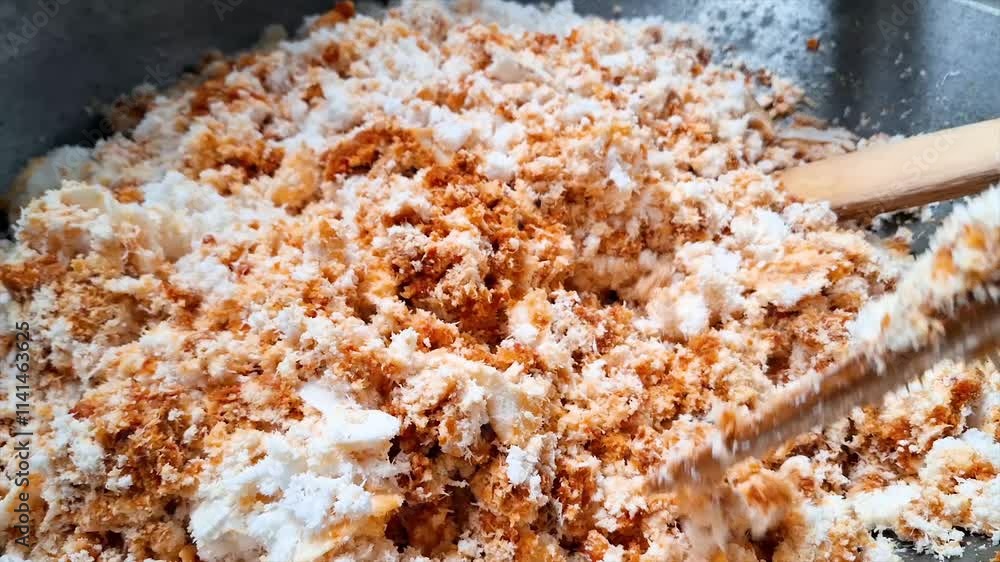 4k Footage Of The Process Of Mixing The Spice Mixture For Urap, A ...