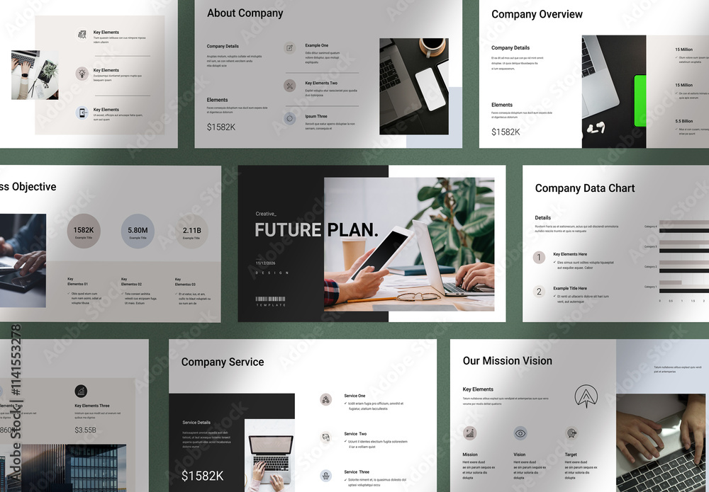 Future Plan Presentation Template Stock Template | Adobe Stock