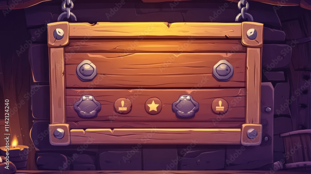 Win and lose ui game screen design, wooden winner panel with score and ...