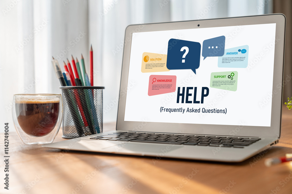 Help screen on the website provide answer to FAQ frequently asked ...