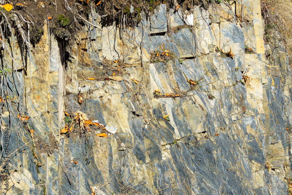 Beautiful natural texture of stones Caucasus mountains in Dombay ...