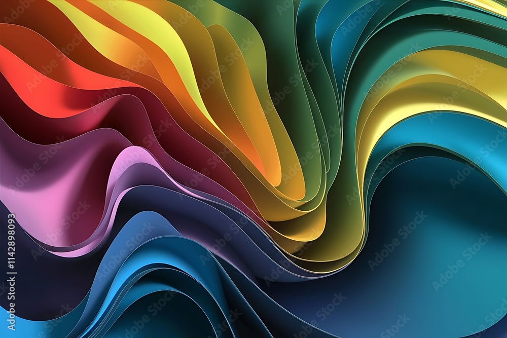 Liquid gradients abstract background color wave pattern poster design for wallpaper banner ...