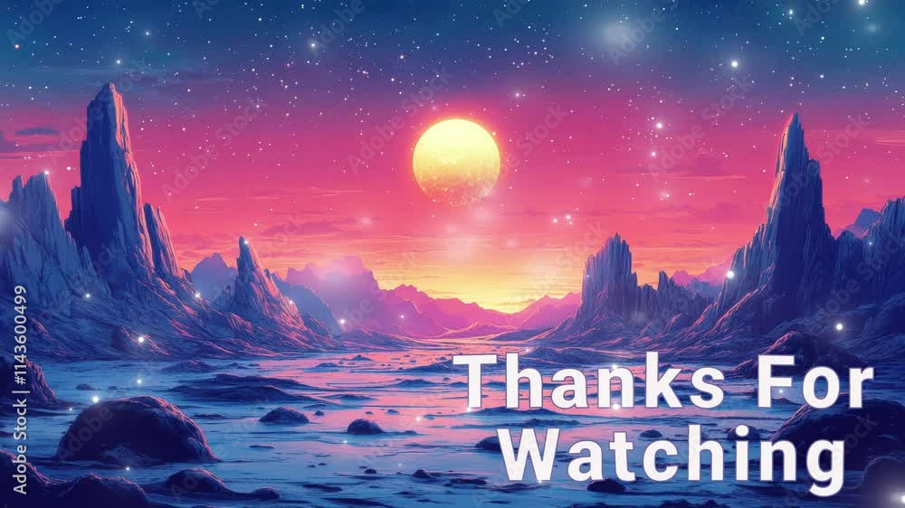 Experience a stunning sunset over enchanting mountains. thanks for ...