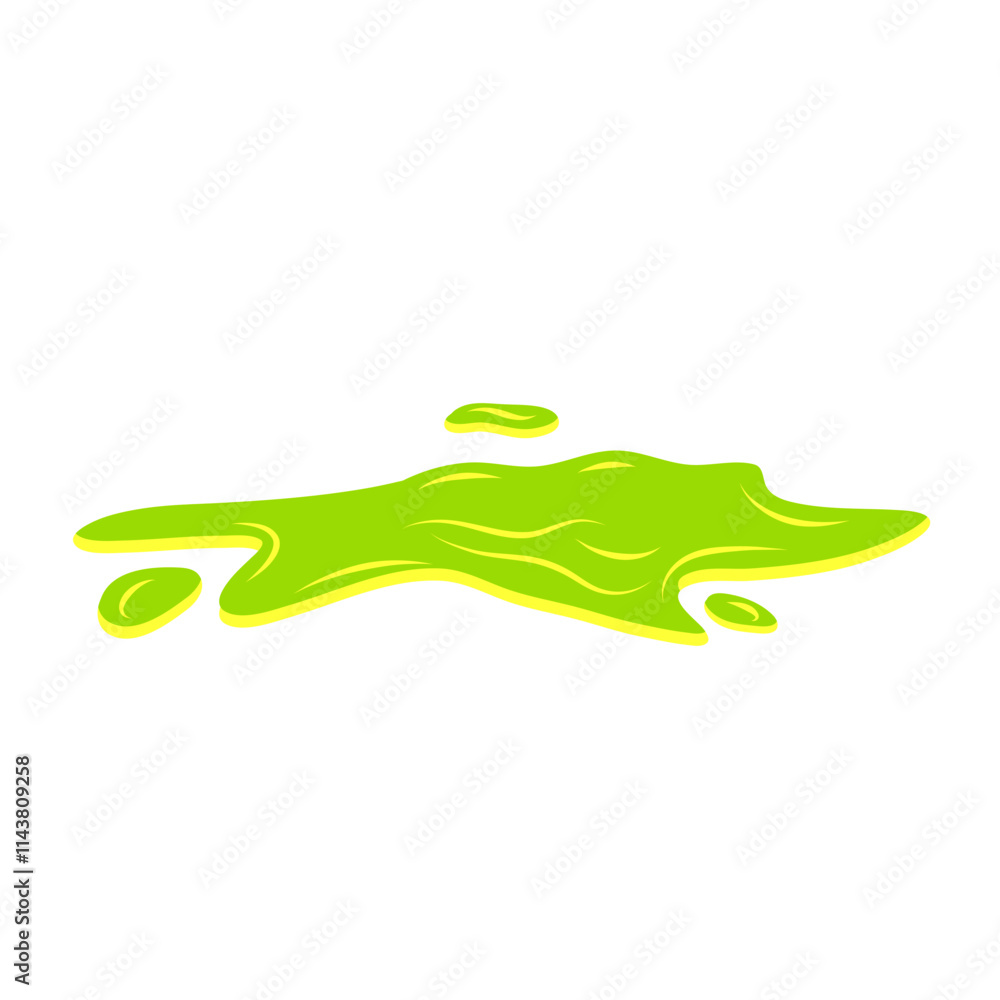 Dripping green slime. Cartoon animated toxic waste liquid. Acid or ...