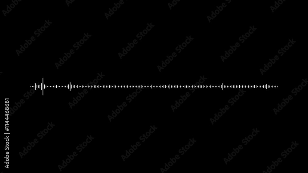 Animated Lines Audio Spectrum Music Visualizer, waveform equalizer ...