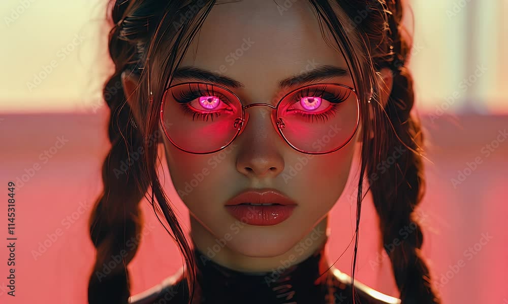 strict looking woman, dominant looking mother vibs, wearing dark latex ...