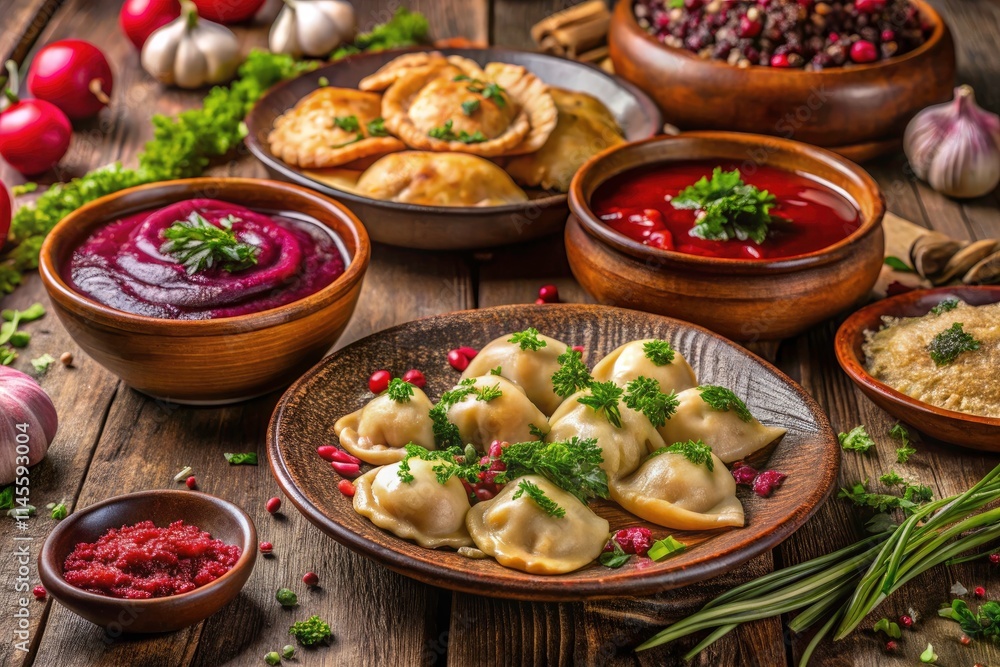 Eastern European Food Menu Design: Delicious Dishes & Traditional ...